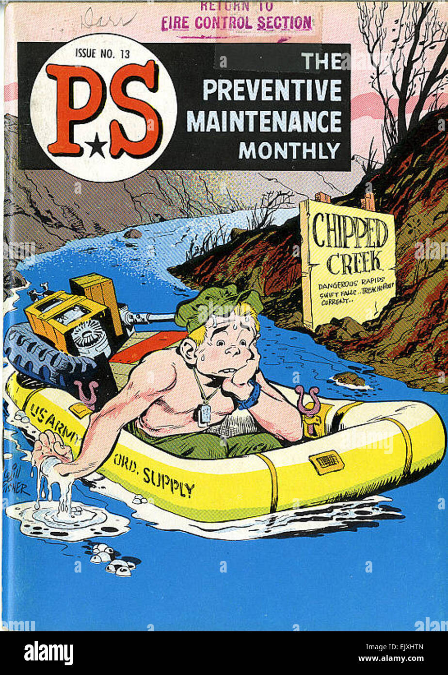 Will Eisner’s PS Magazine cover page highlights his artistic talents ...