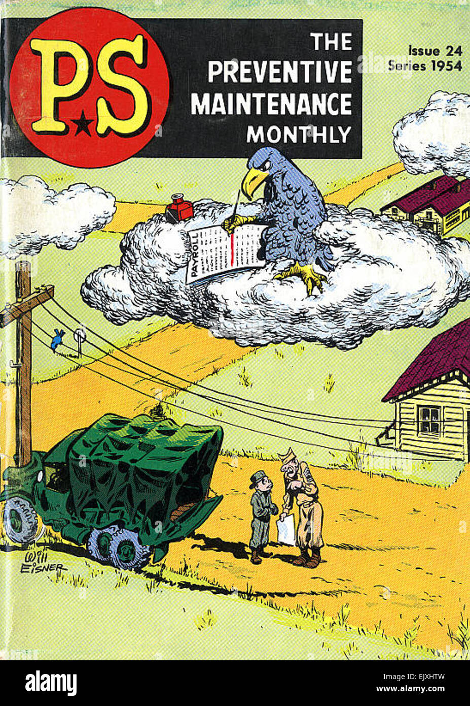 The cover page of PS Magazine highlights Will Eisner's influential role ...