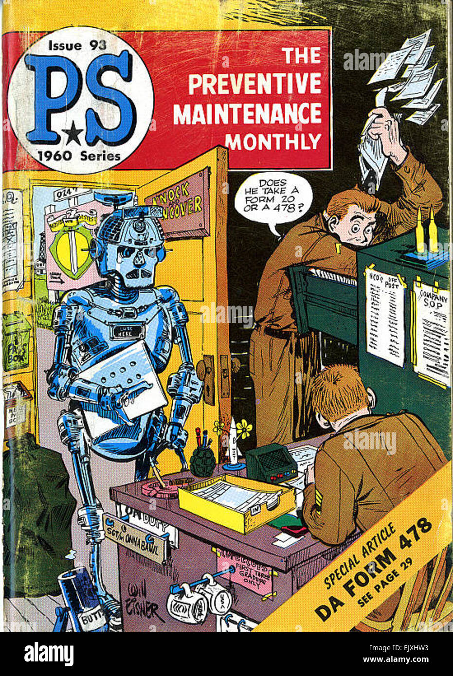 This cover of *PS Magazine* features Will Eisner’s work, who created ...