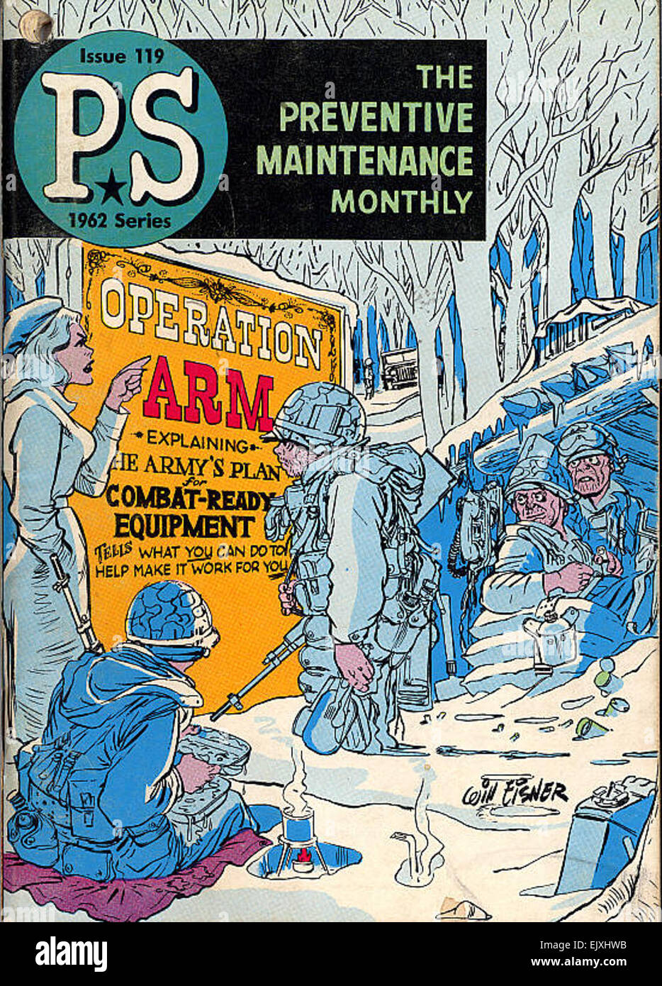 The cover page of PS Magazine featuring a comic illustration by Will ...