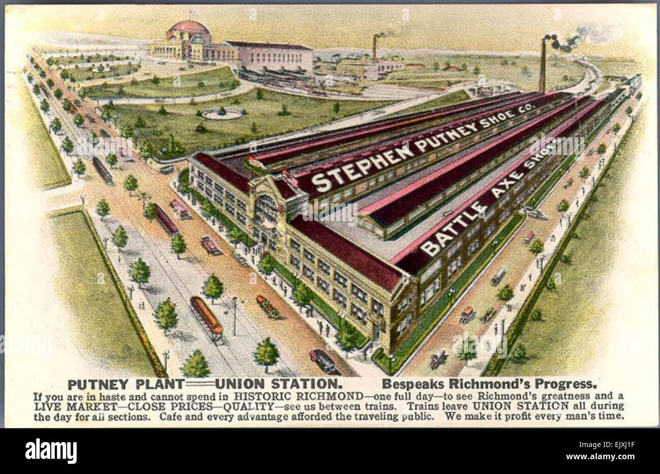 Putney Plant, Union Station, Bespeaks Richmond's Progress Stock Photo ...