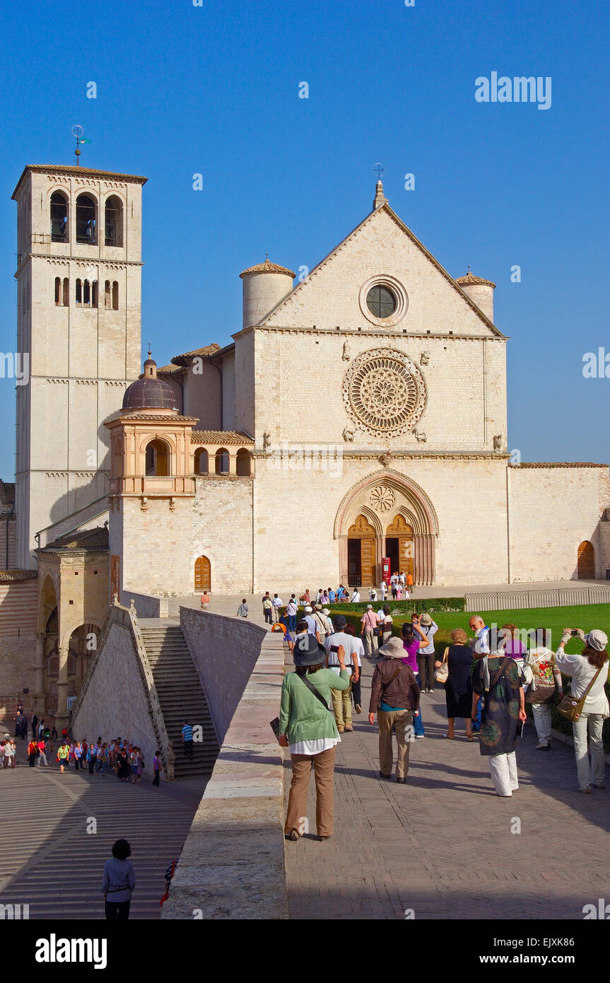 Assisi, Basilica di San Francesco. Basilica of Saint Francis. UNESCO ...