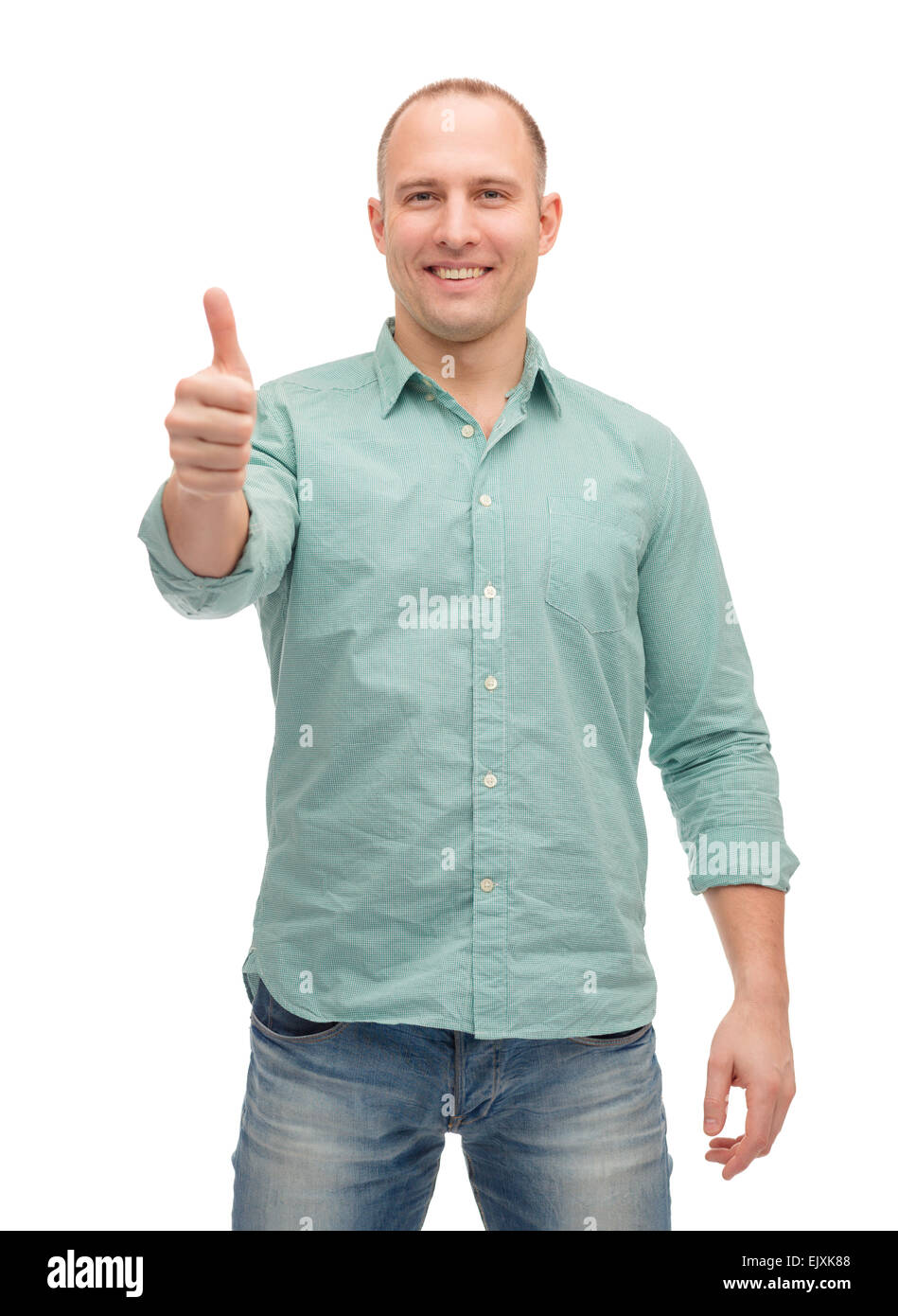 Man showing thumbs up Cut Out Stock Images & Pictures - Alamy