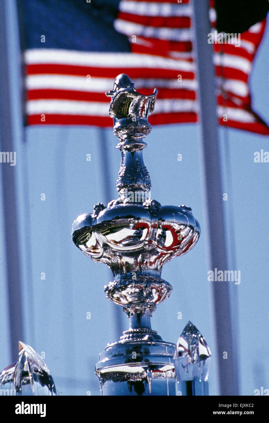 AJAXNETPHOTO - AMERICA'S CUP 1987 -THE 100 GUINEA CUP, A VICTORIAN EWAR ...