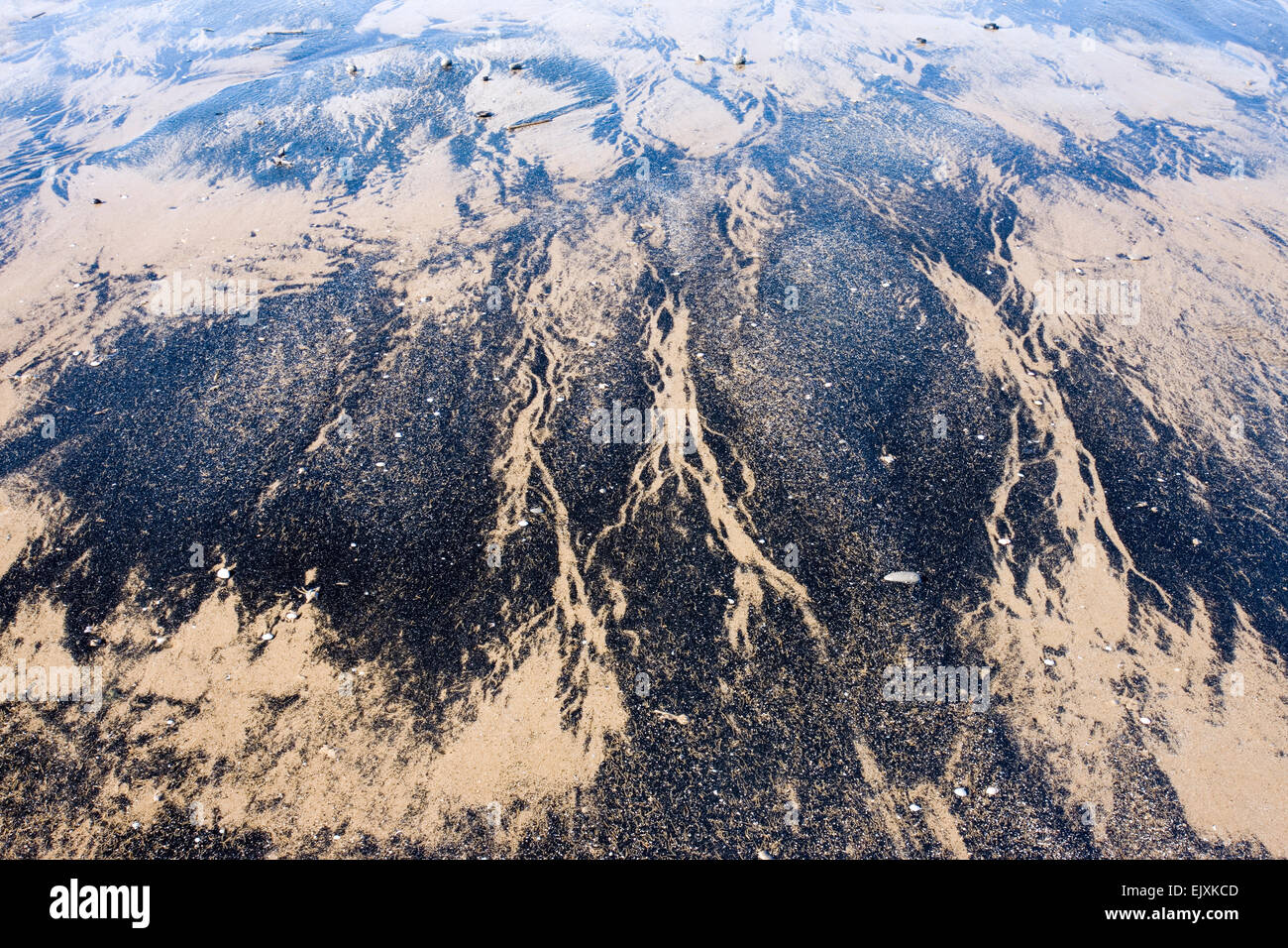 Beach sand patterns hi-res stock photography and images - Alamy