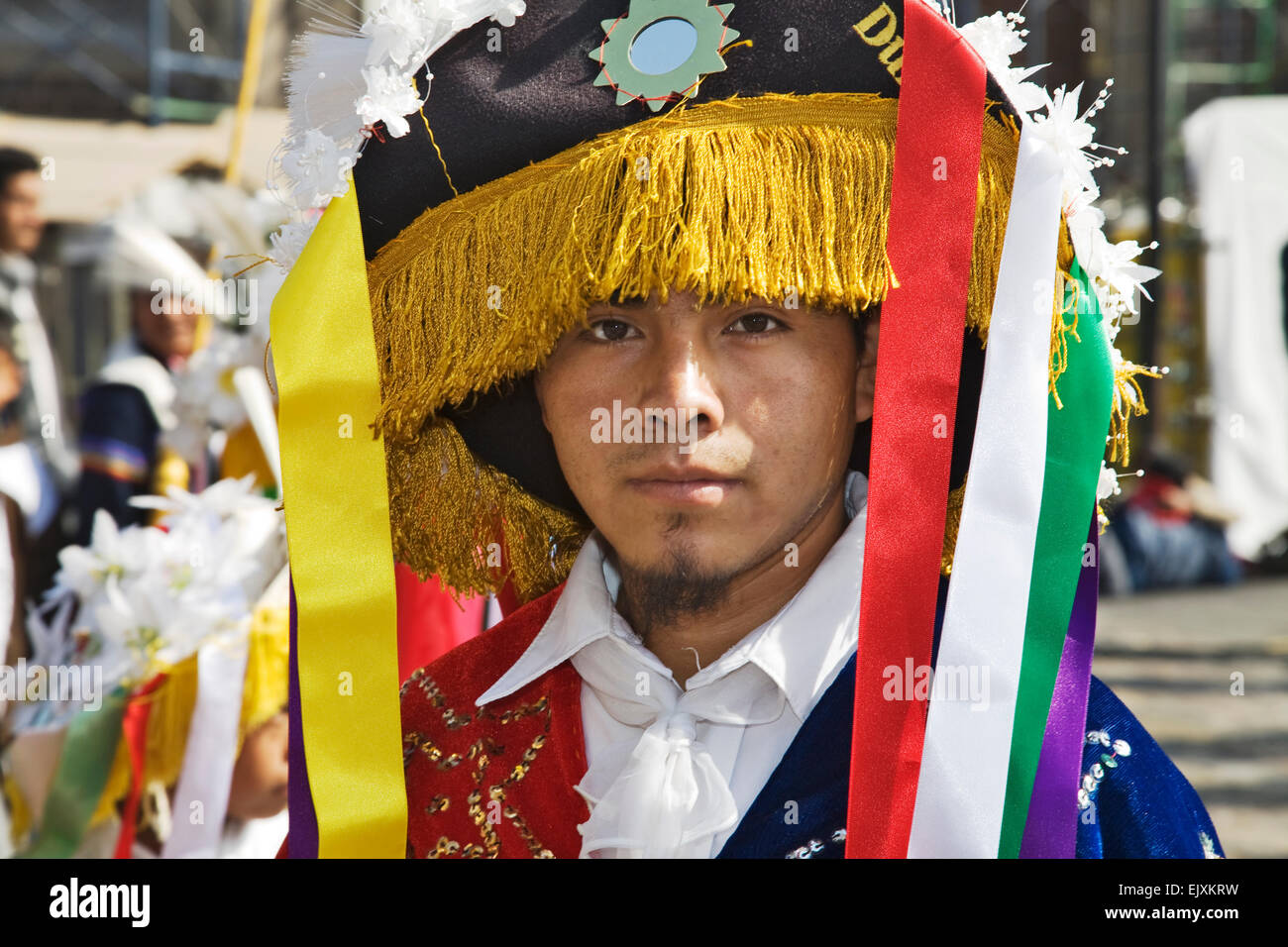 Colorfully dressed pilgrims and dancers are everywhere during the ...