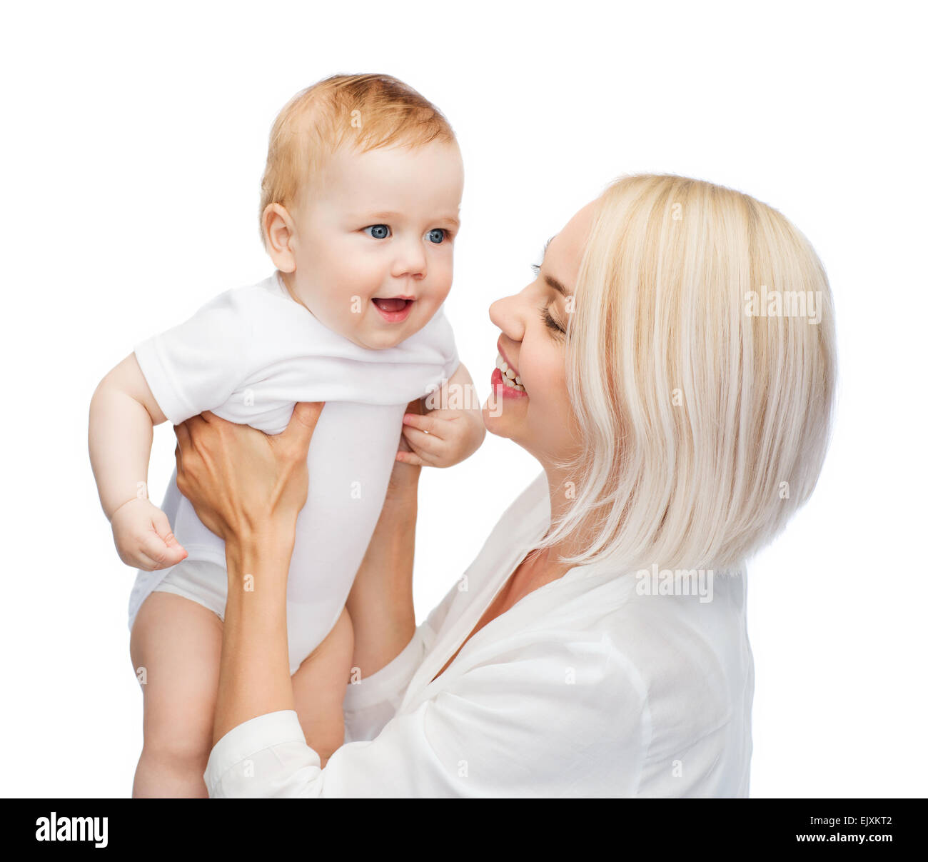 happy mother with smiling baby Stock Photo - Alamy
