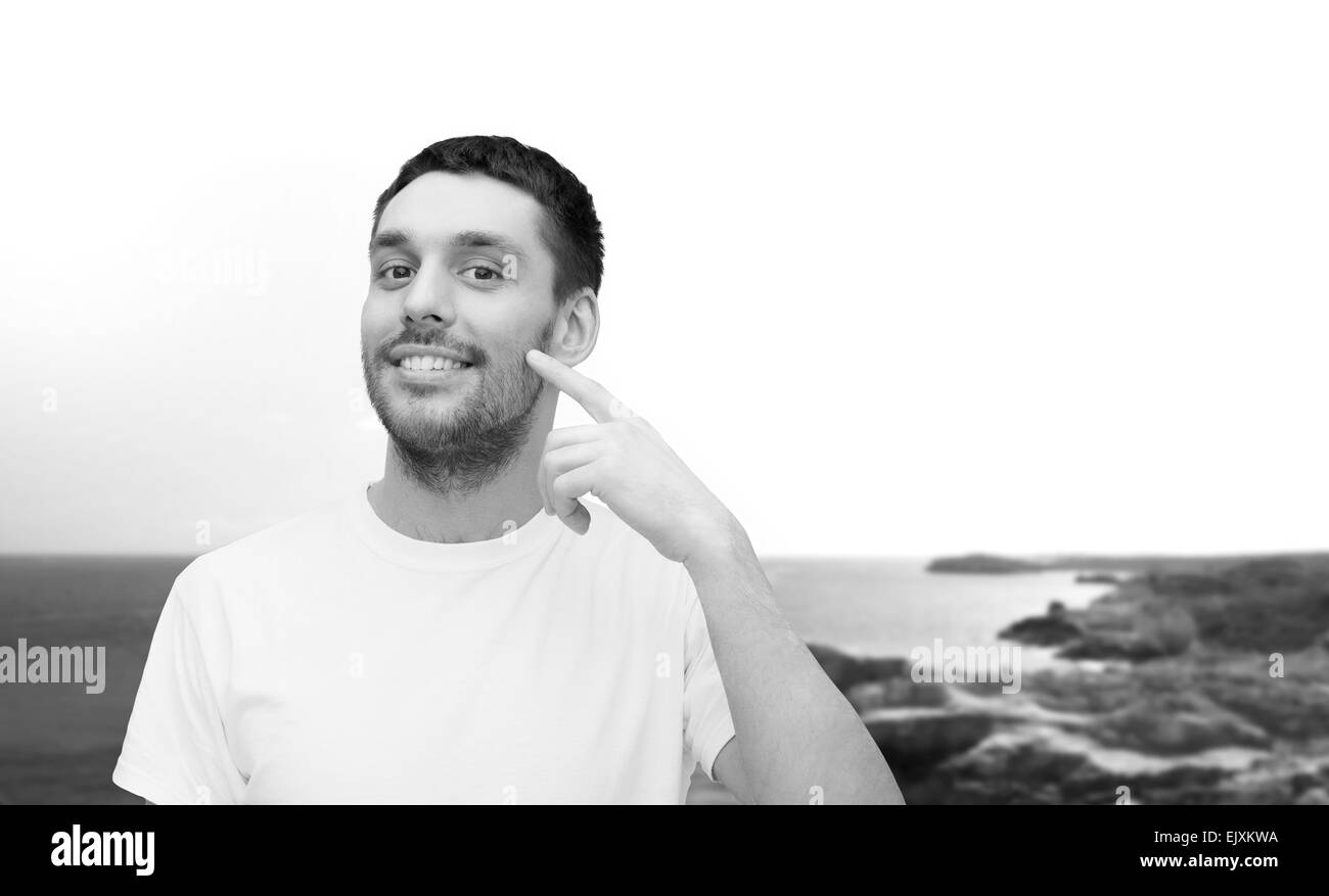 Finger pointing Black and White Stock Photos & Images - Alamy