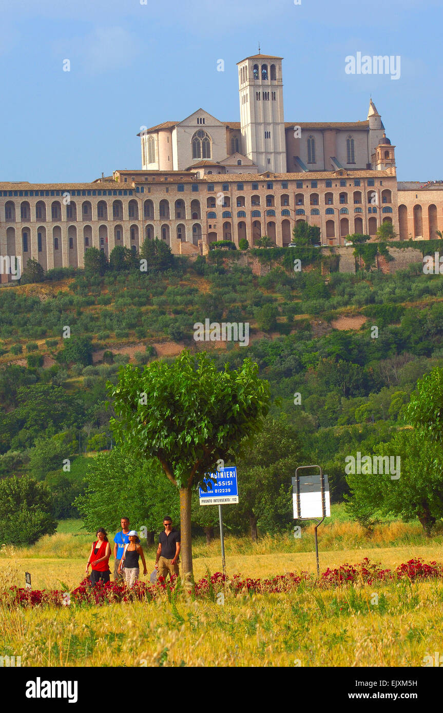 Assisi, Basilica di San Francesco. Basilica of Saint Francis. UNESCO ...