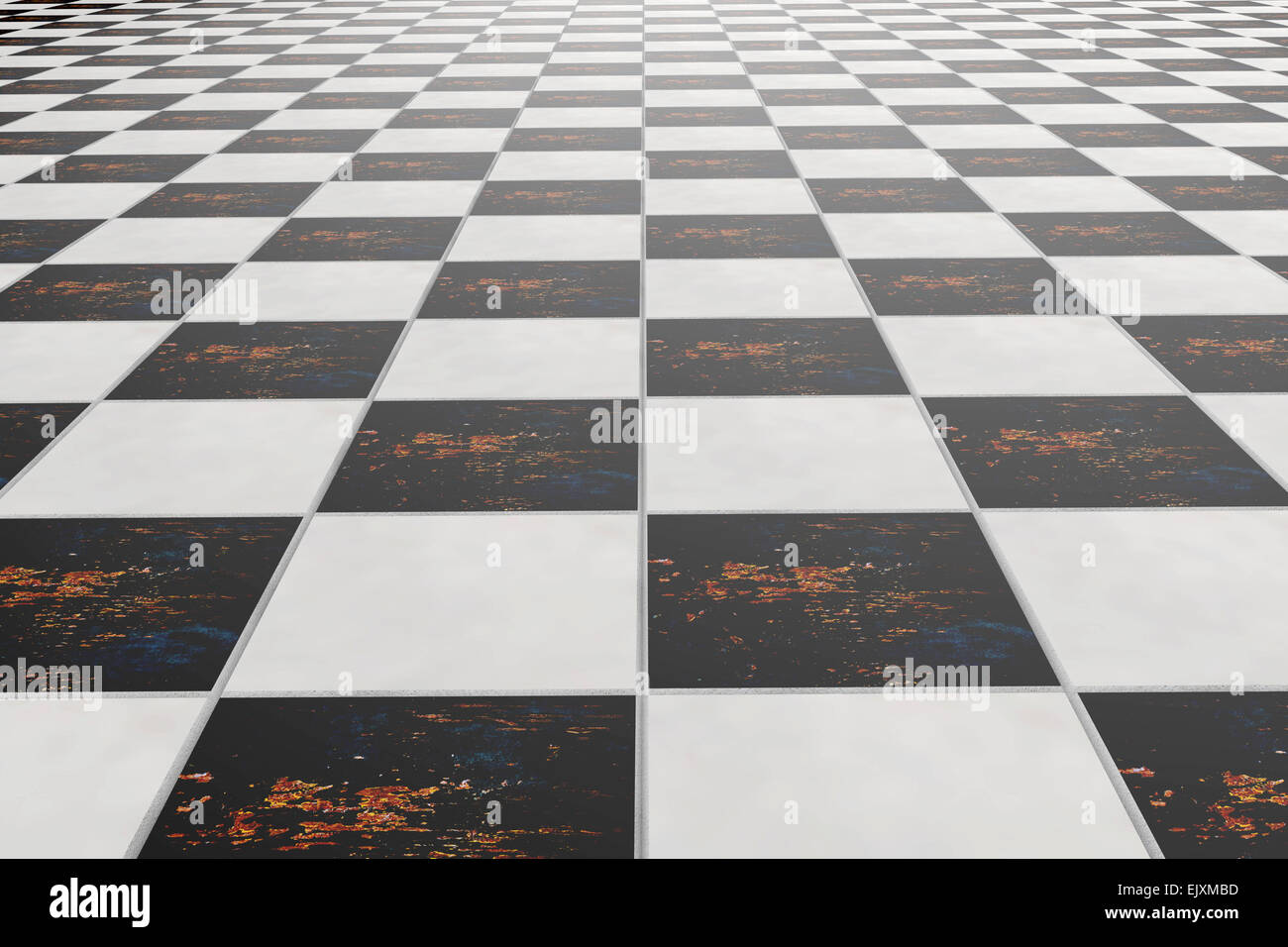 3d rendering of a rustic tiles floor Stock Photo - Alamy