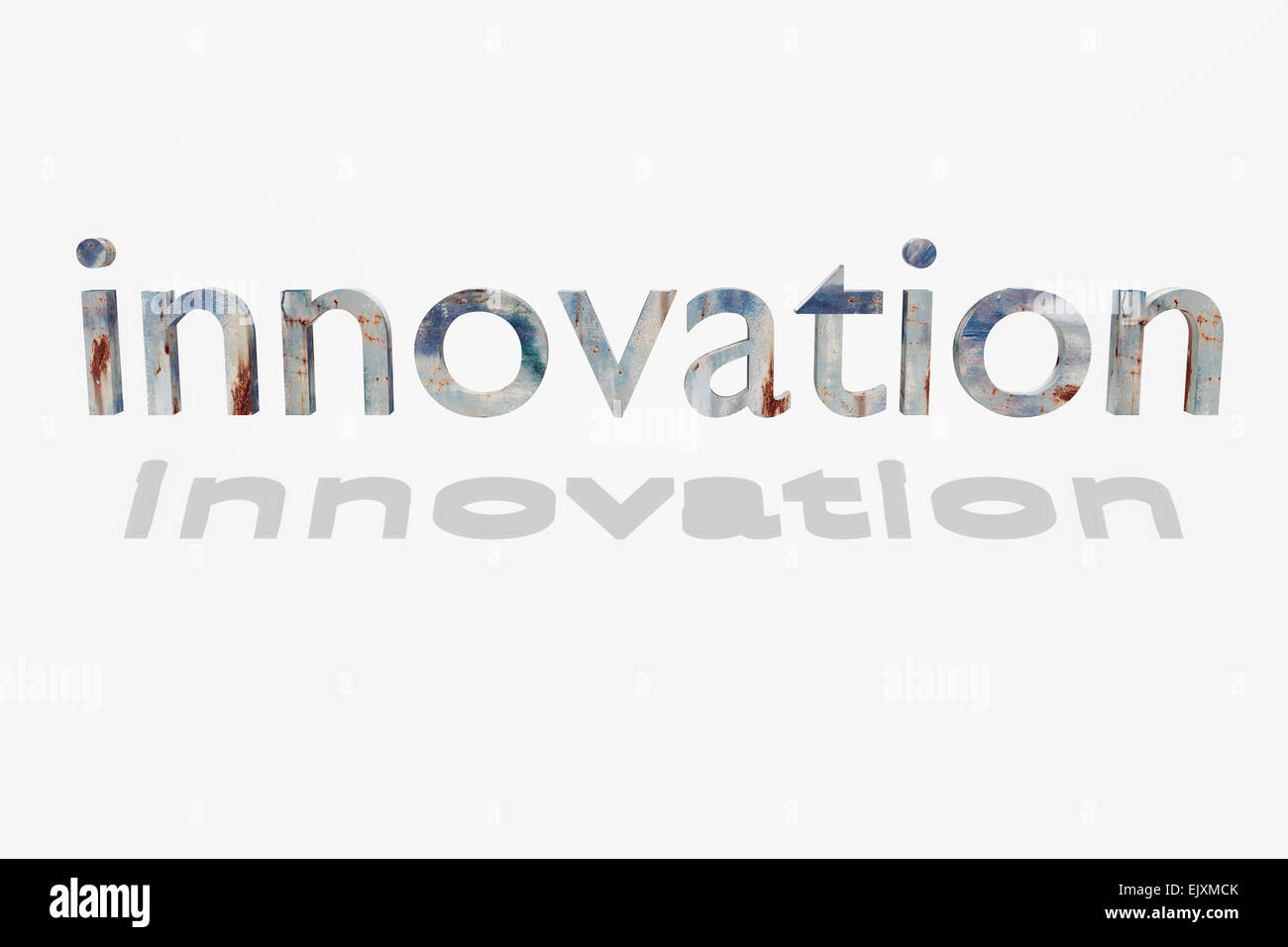 3d rendering of innovation word on a white background Stock Photo - Alamy