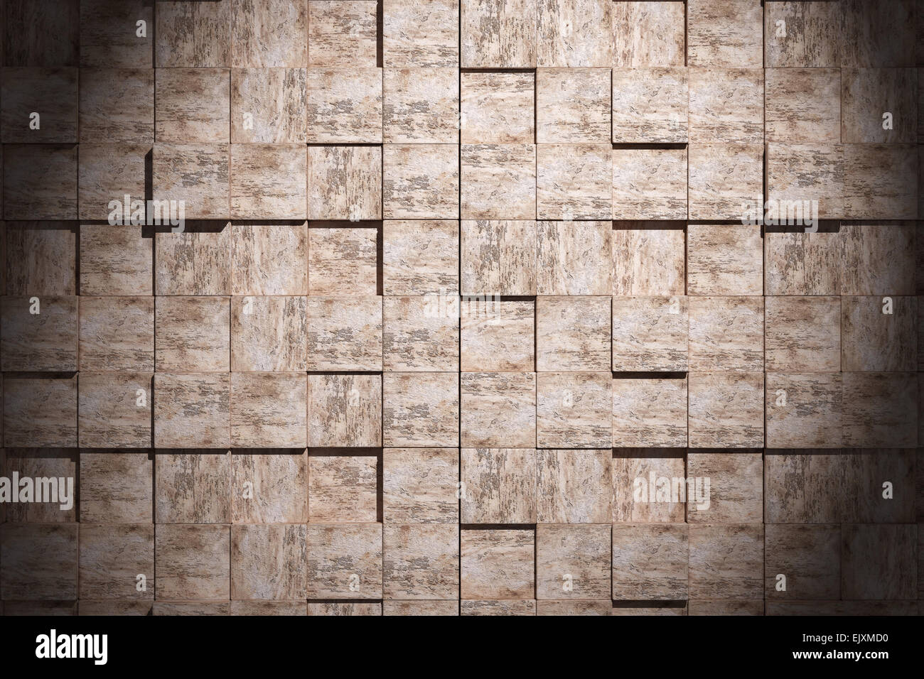 3d rendering of a lot of textured stones cubes Stock Photo - Alamy