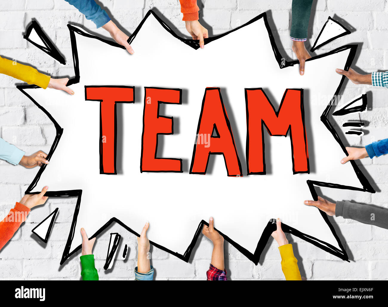 Team brainstorming cartoon hi-res stock photography and images - Alamy