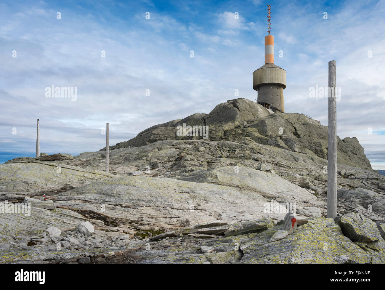Norway transmitter telecommunications tower hi-res stock photography ...