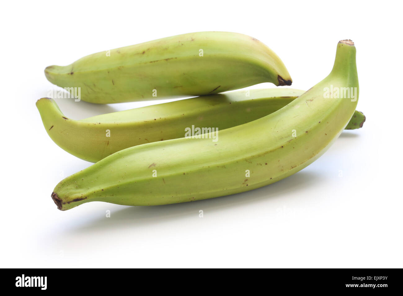 plantain banana on white background Stock Photo - Alamy