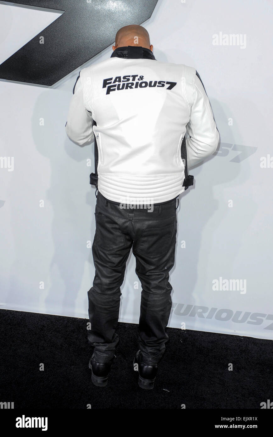 Vin Diesel Fast & Furious 7 Film Premiere 01/04/2015 Hollywood/picture ...