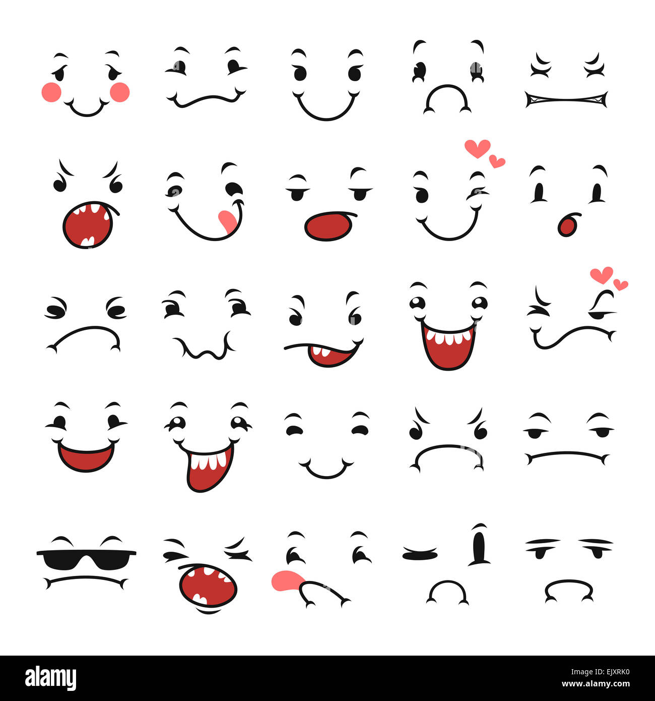 Facial expressions Cut Out Stock Images & Pictures - Alamy