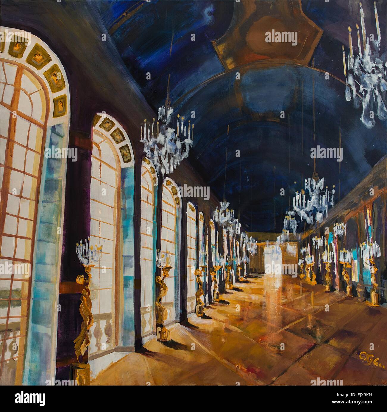 ActiveMuseum 0004647.jpg / The Hall of Mirrors 7, Acrylic, 100x100 cm ...