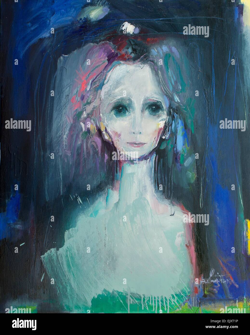 Sad Blue Painting