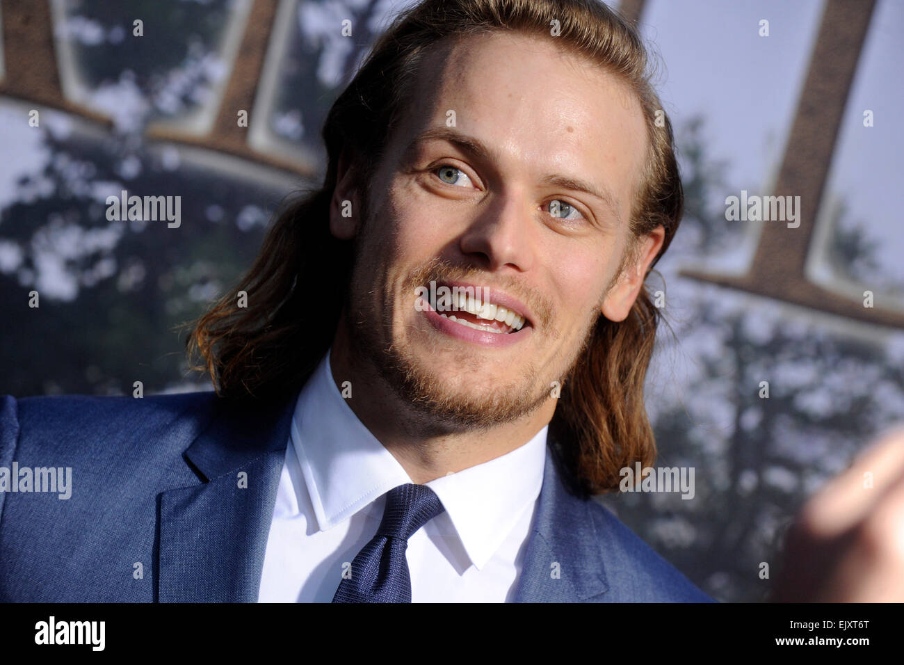 New York City. 1st Apr, 2015. Sam Heughan attends the 'Outlander' mid ...