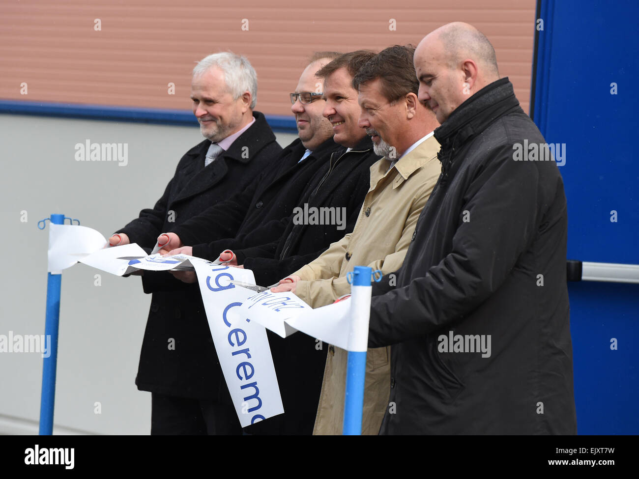 From left: Libor Helis, mayor of Odry, Miroslav Novak, Moravian ...