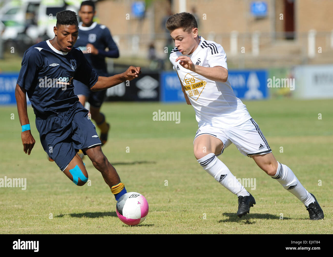 Cape Town, South Africa. 2nd April, 2015. Jamie Lathan of Swansea City ...