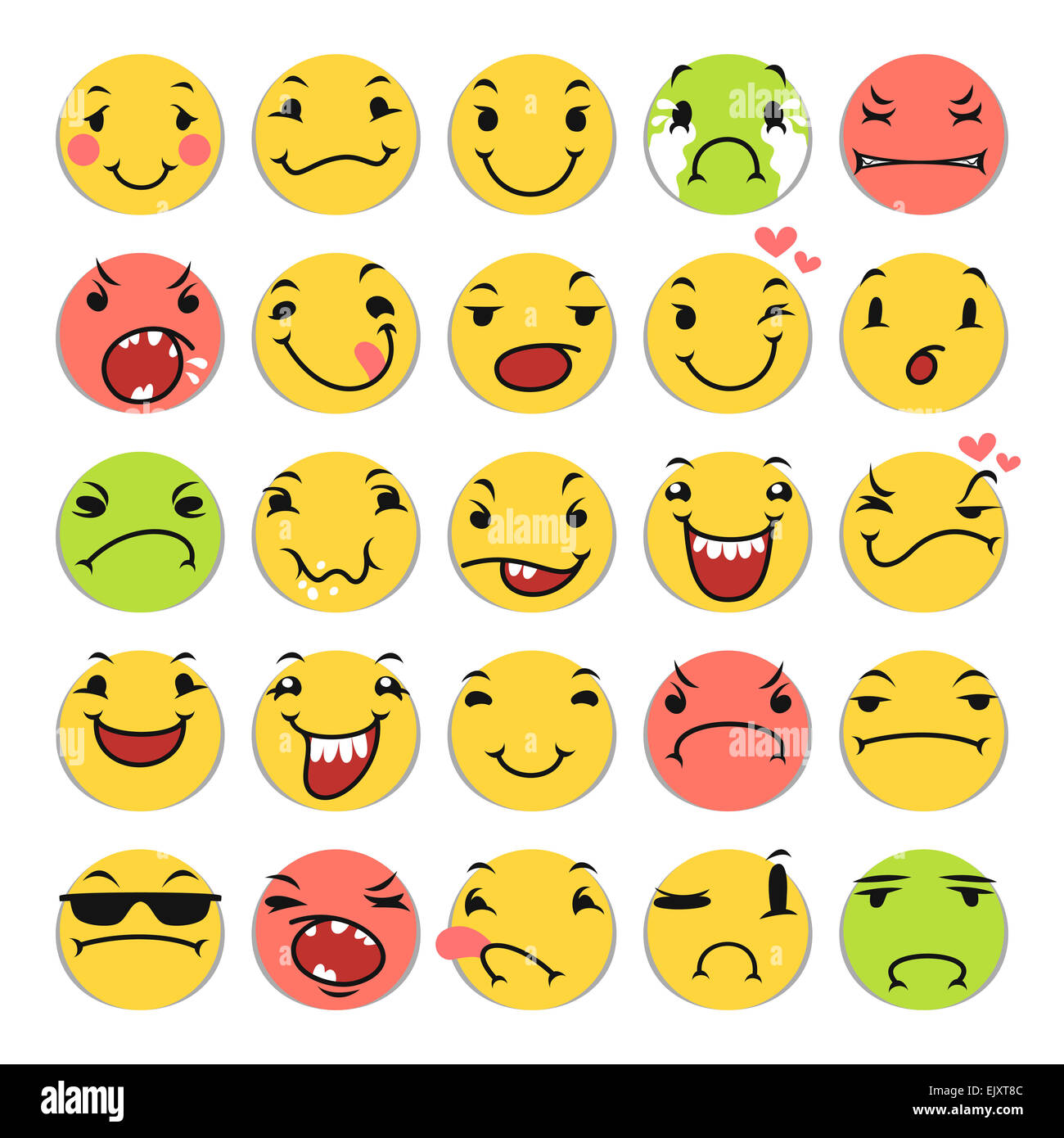 Smile icons hi-res stock photography and images - Alamy