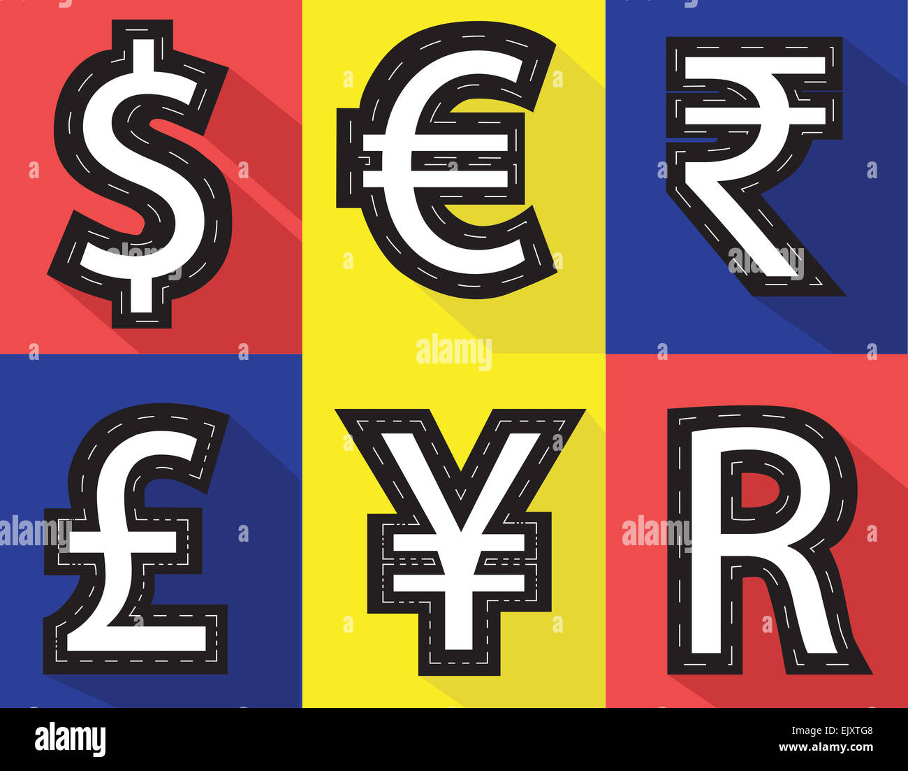 currency icon vector illustrator Stock Photo - Alamy