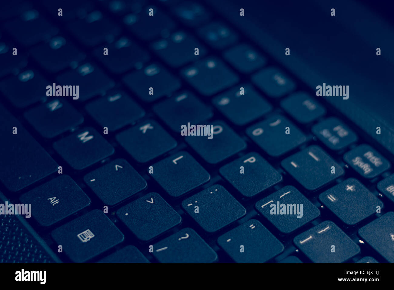 Computer keyboard close-up with empty space Stock Photo - Alamy