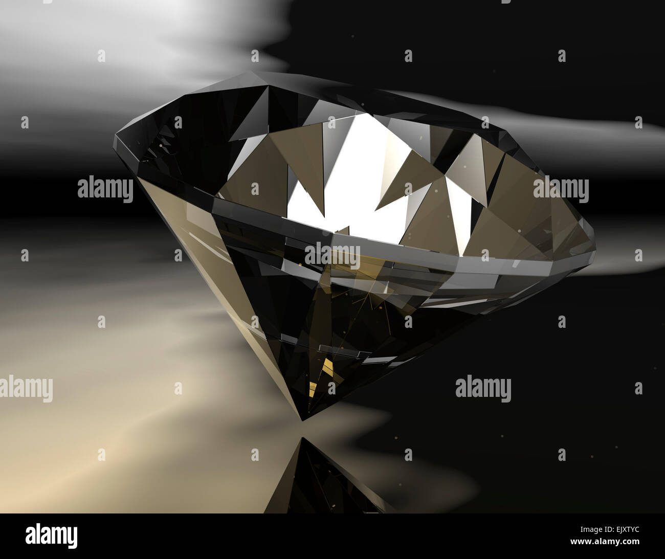 digital rendering of a diamond Stock Photo - Alamy