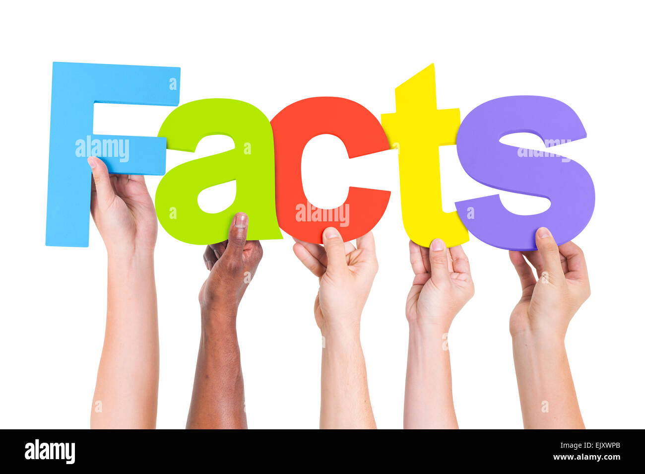 Multiethnic Hands Holding Text Facts Stock Photo - Alamy Multiethnic Hands Holding Text Facts Stock Photo - Alamy