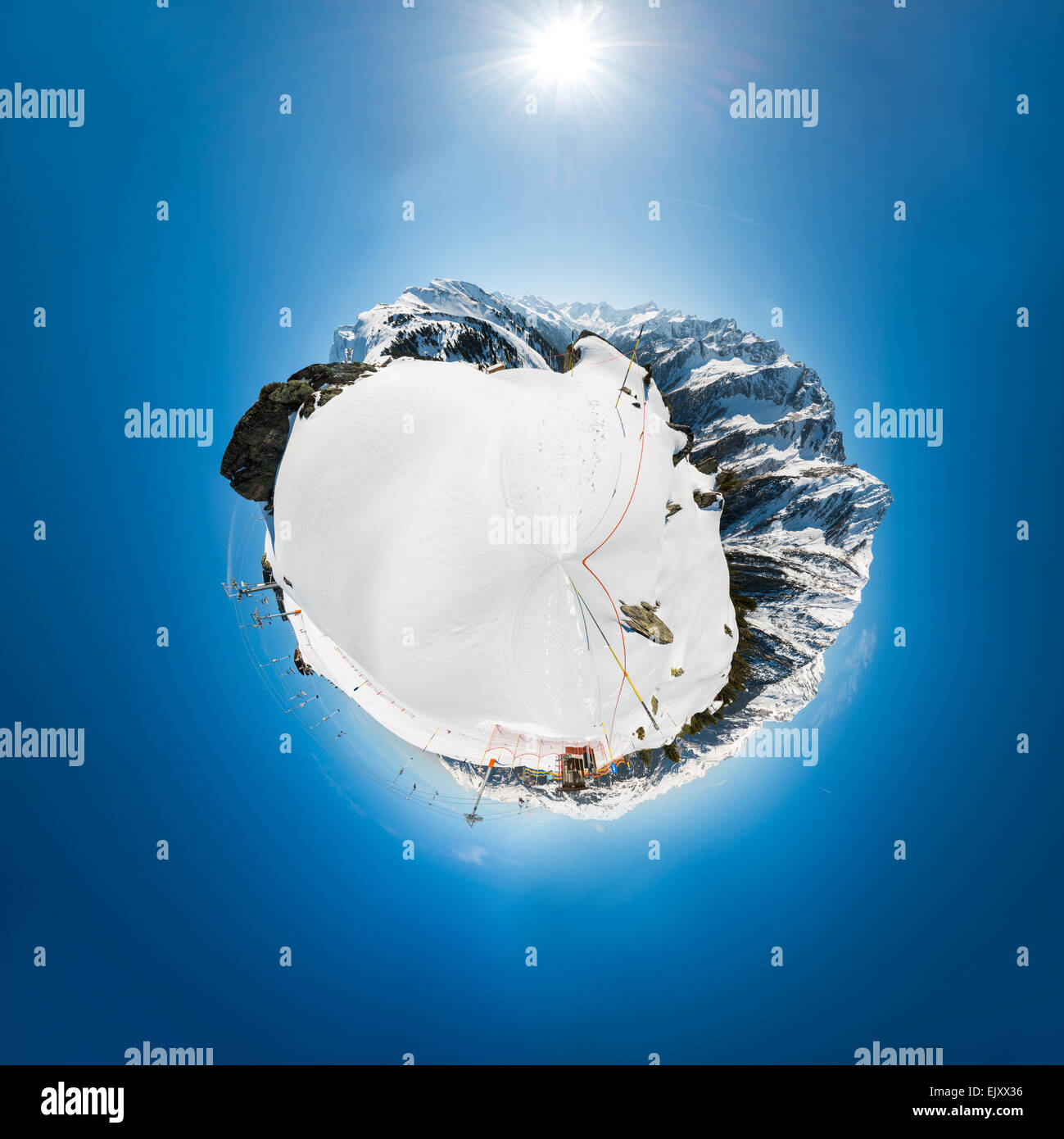 Austrian Alps - 360 degree view panorama, Mayrhofen Stock Photo - Alamy
