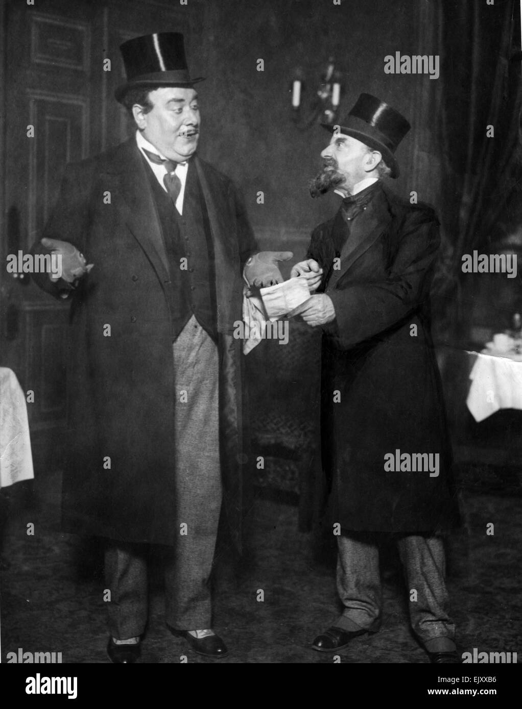 Scene from the play The Little Brother. 13th February 1918 Stock Photo ...