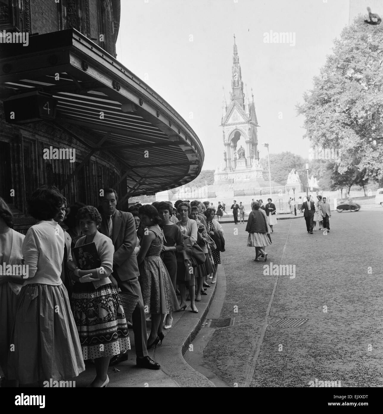 Backstage at The Great Pop Prom 1959, held at the Royal Albert Hall on ...