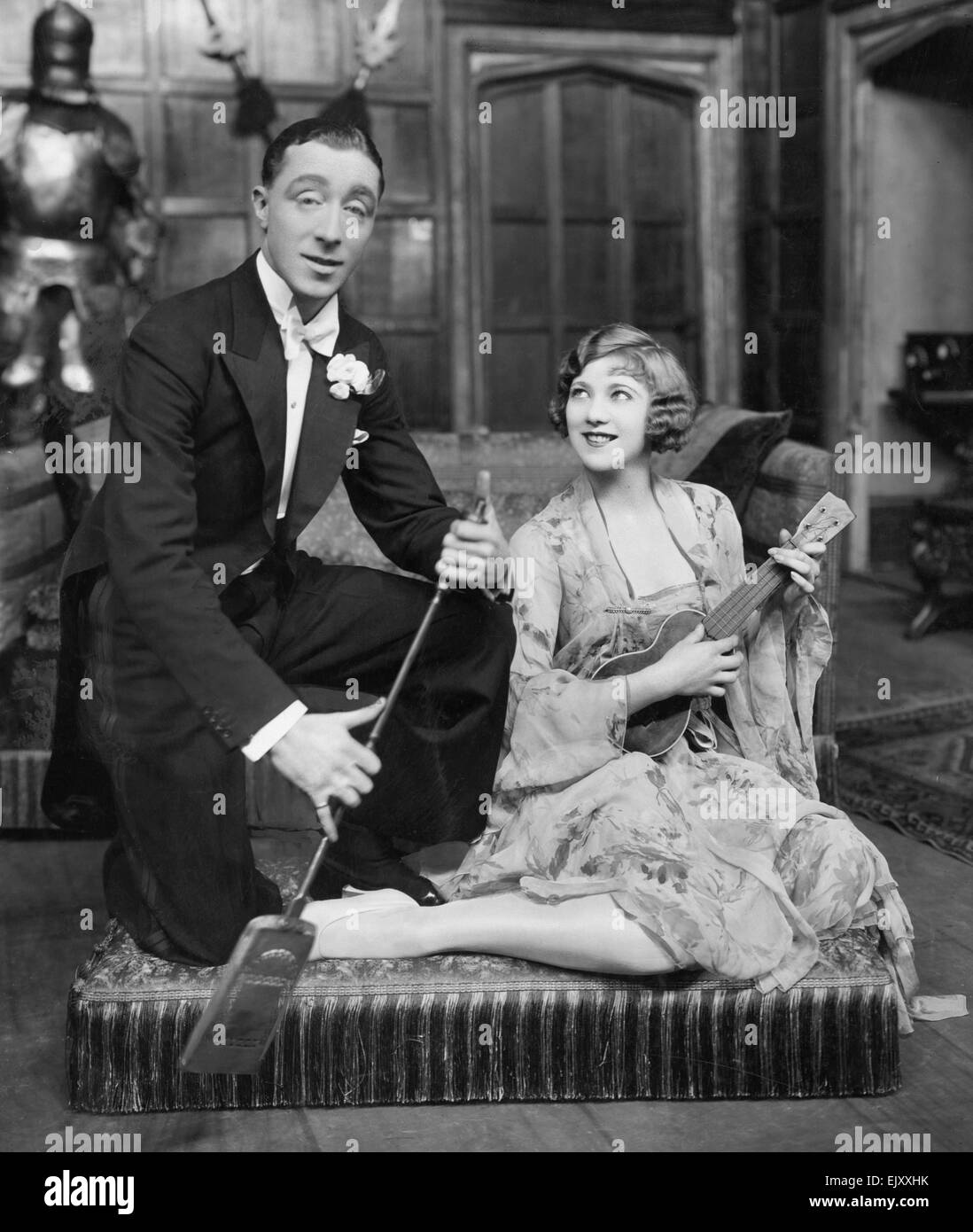 Scene from the play Lucky Girl. 5th December 1928 Stock Photo - Alamy