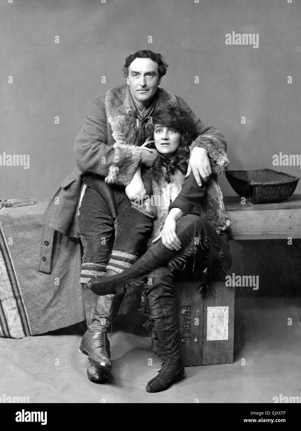 Scene from the play The Tiger's Cub. 6th February 1916 Stock Photo - Alamy