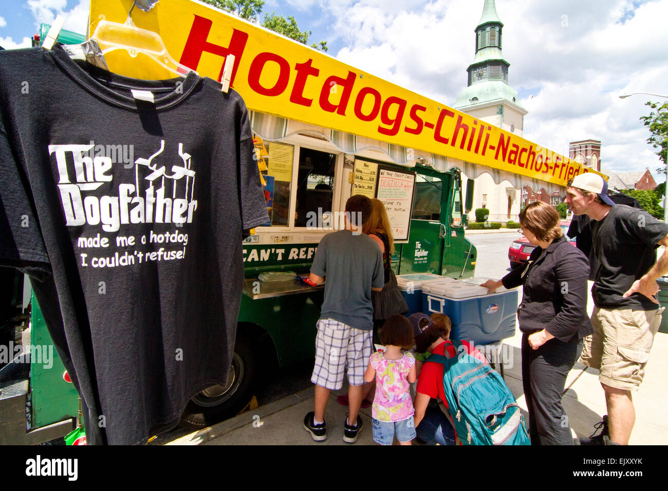 The Dogfather Hot Dog Truck Stock Photo - Alamy