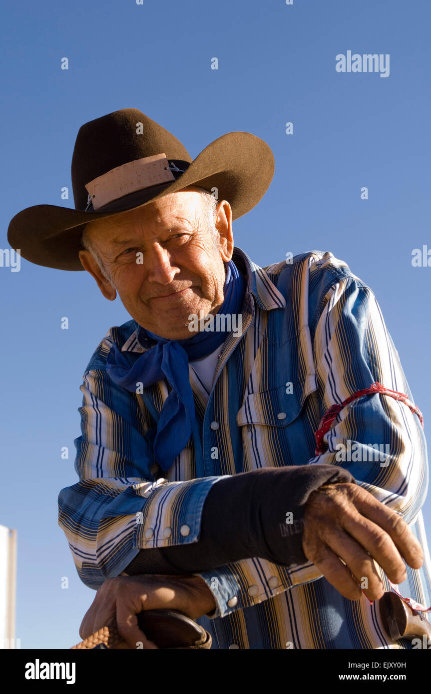 Cowboy rider boss Bob Lantis at Bison Roundup, Custer State Park, Black ...
