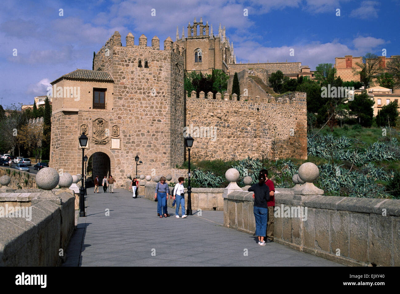 Spain, Toledo, San Martin bridge Stock Photo - Alamy