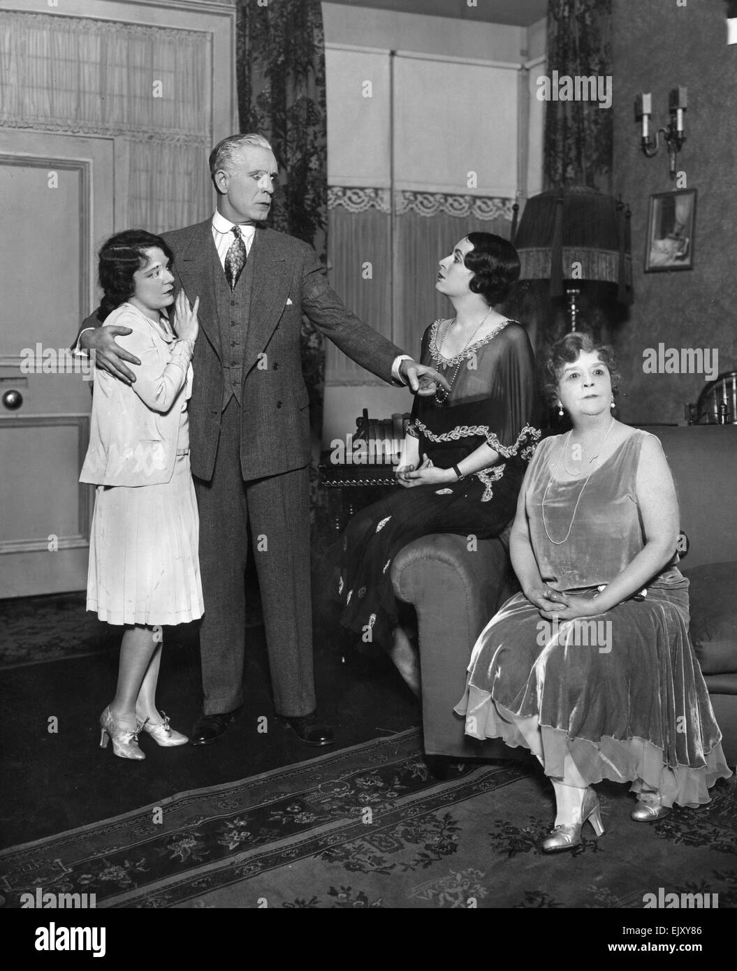 Scene from the play The Patsy. 16th January 1929 Stock Photo - Alamy