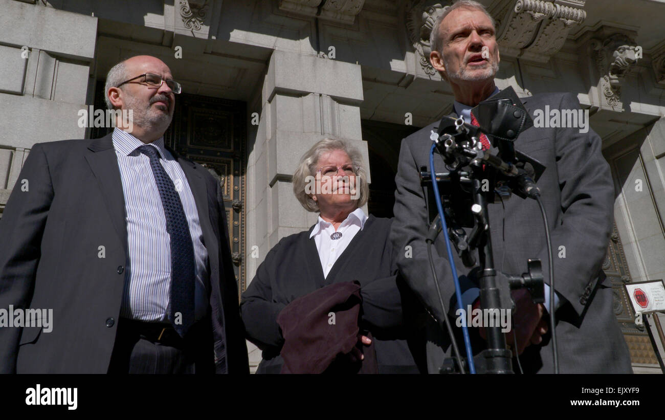 Baltimore, Maryland, USA. 2nd Apr, 2015. Bishop HEATHER COOK leaves the ...