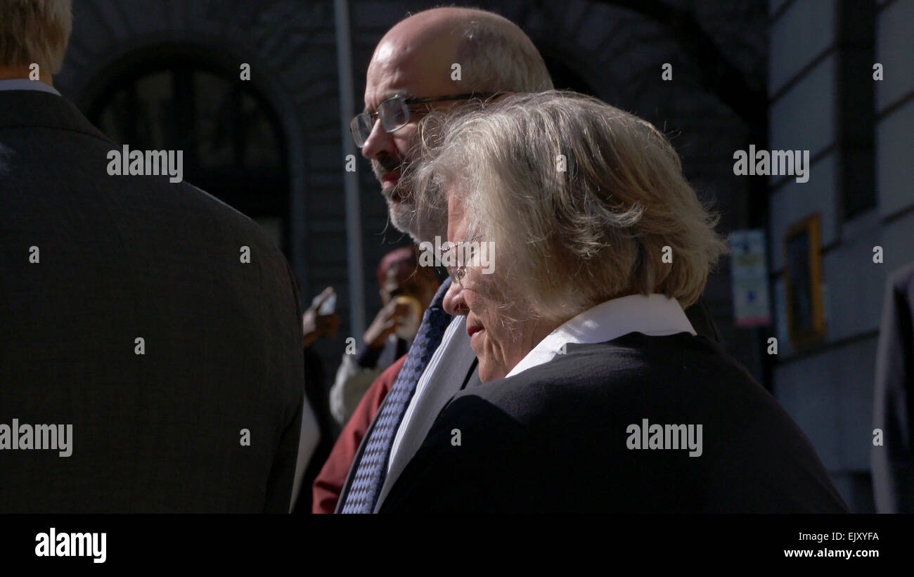 Baltimore, Maryland, USA. 2nd Apr, 2015. Bishop HEATHER COOK leaves the ...