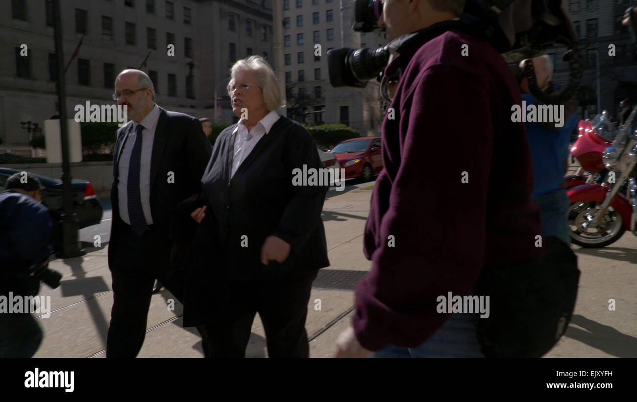 Baltimore, Maryland, USA. 2nd Apr, 2015. Bishop HEATHER COOK leaves the ...