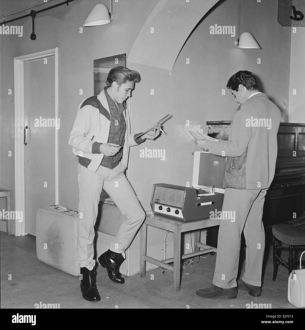 Backstage at The Great Pop Prom 1959, held at the Royal Albert Hall on ...