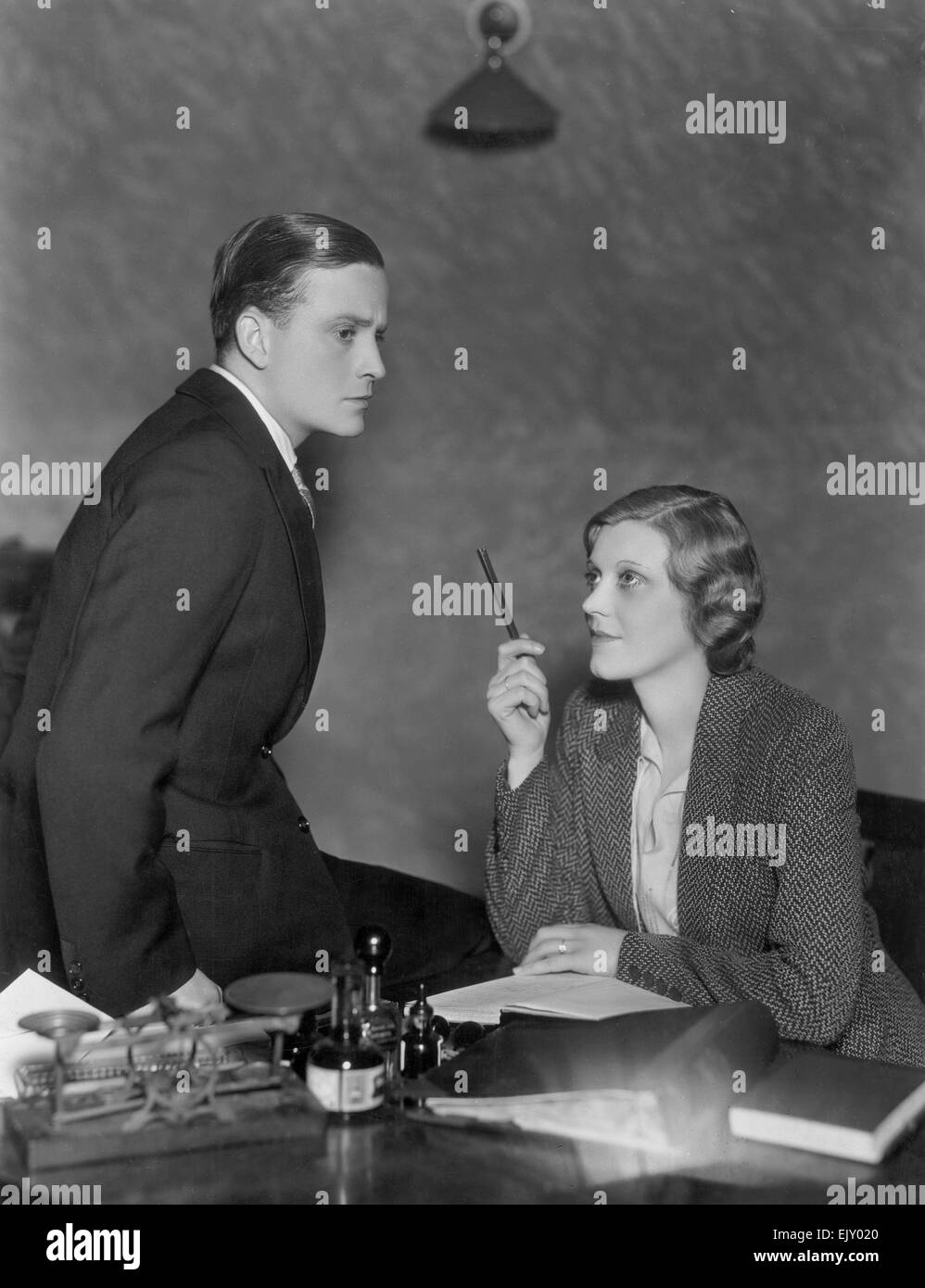 1930s woman secretary business office hi-res stock photography and ...