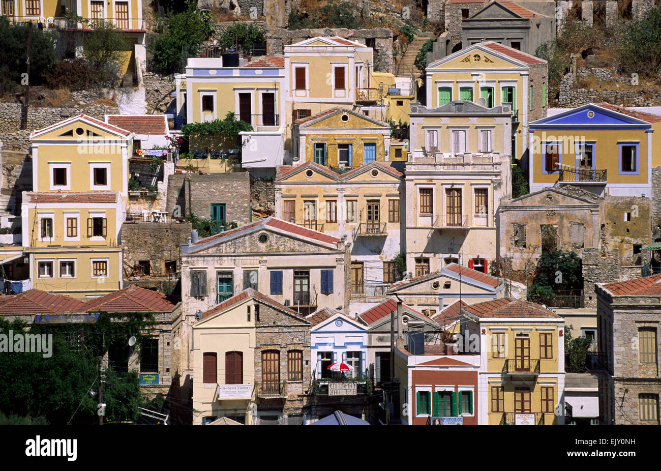 Greece, Dodecanese Islands, Symi, Yialos Stock Photo - Alamy