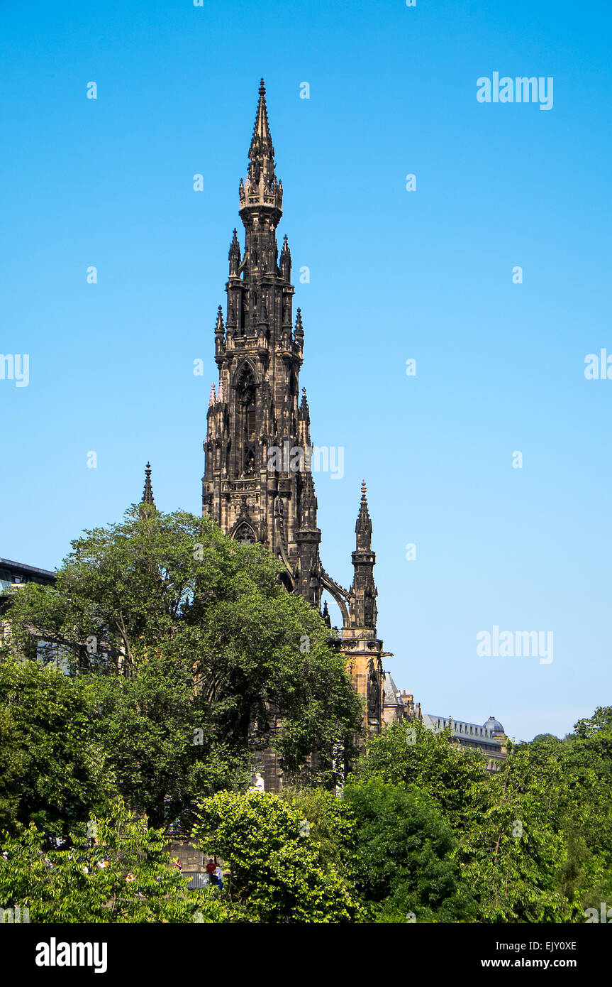 The spire of the Scott Monument in Edinburgh, Scotland Stock Photo - Alamy