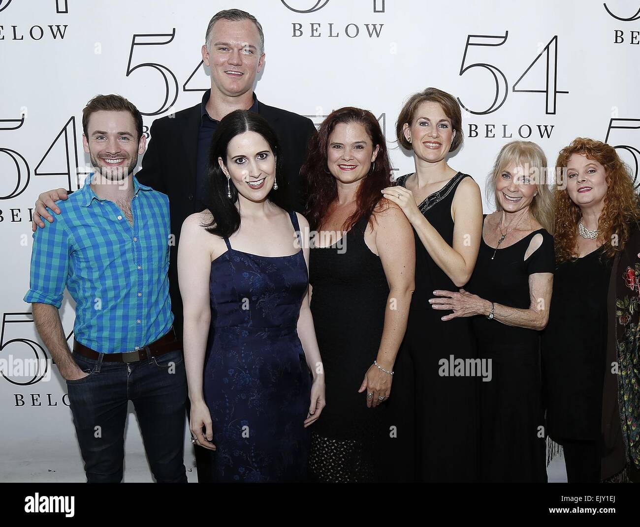 Post show photo op at Sondheim Unplugged, held at 54 Below nightclub ...