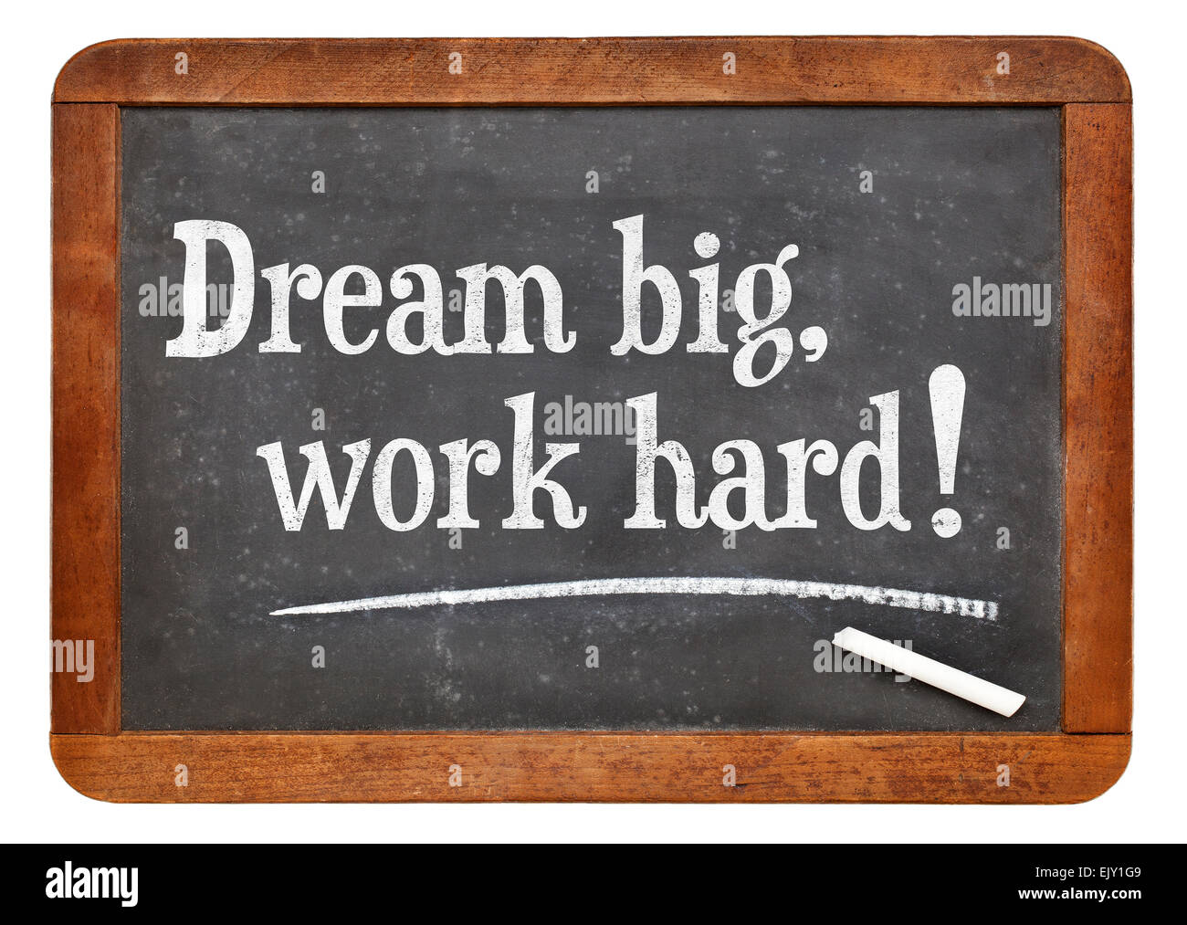 Work hard dream big motivational hi-res stock photography and images ...