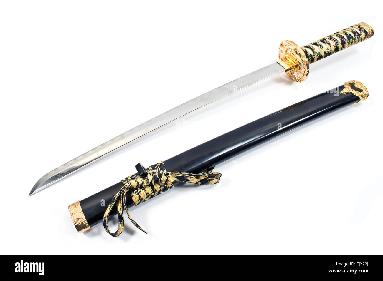Japanese katana sword on Cut Out Stock Images & Pictures - Alamy